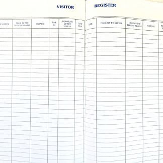 Visitor Register book format - Visitors name, 2021 visiting time, date ...